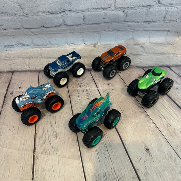Monster Jam | Toys | Monster Jam Set Of 5 Monsters Trucks Mega Rex Big ...